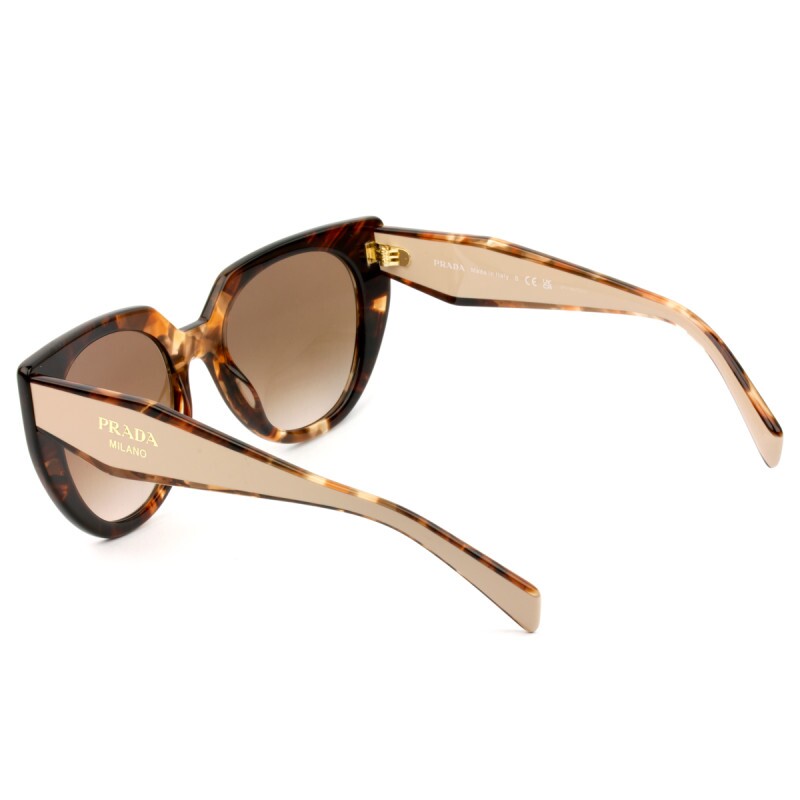 Óculos de Sol Prada SPR14W Turtle/Nude/Marrom Degradê 01B-0A6 -52mm
