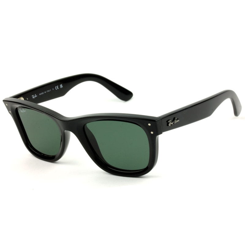 Óculos de Sol Ray Ban Wayfarer Reverse RBR0502S Preto Brilho G15 6077 ...